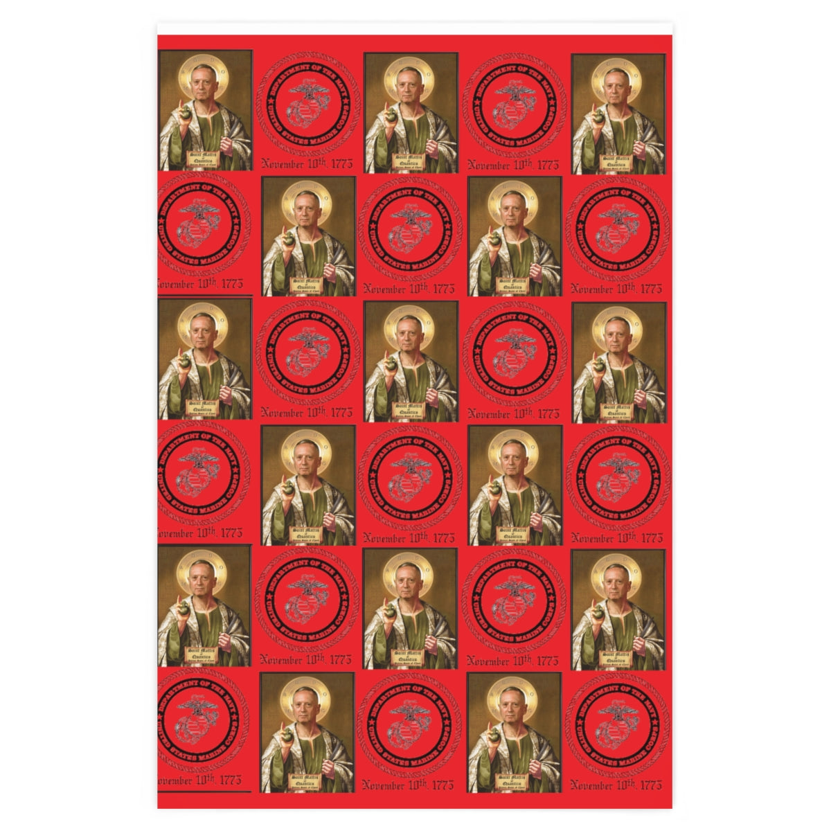 St Mattis Marine Corps Wrapping Paper – CCrowder Co.